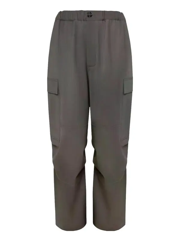 0711 TBILISI Straight-leg Cargo Trousers - Grey