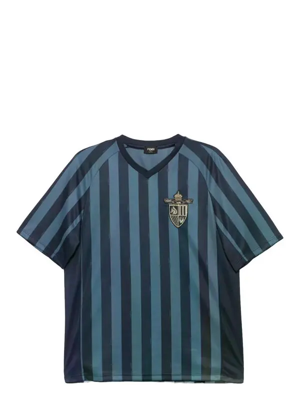 Fendi Striped T-shirt - Blue