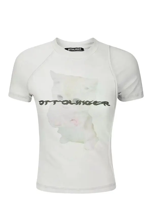 Ottolinger Logo-print T-shirt - White