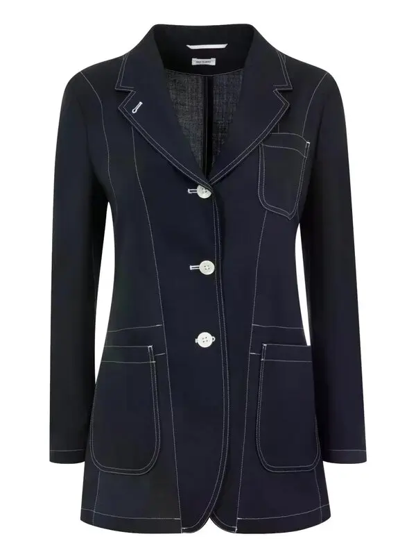 Thom Browne School Uniform Jacket - 415 Navy