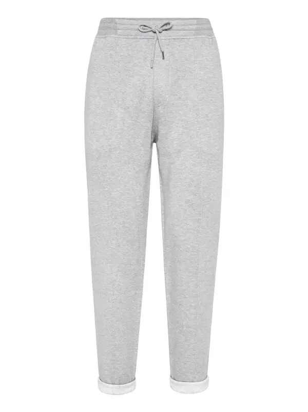 Brunello Cucinelli Ribbed Track Pants - Grey