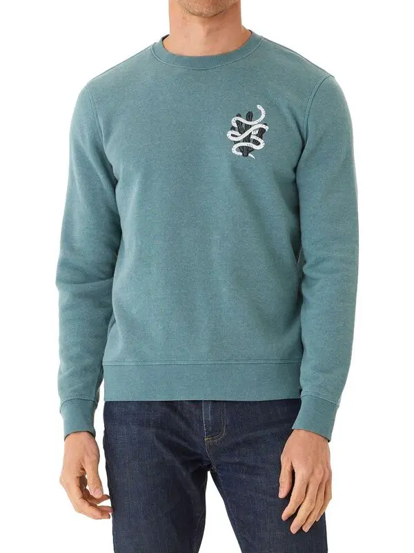 THREADS 4 THOUGHT Desert Snake Mineral Wash Crewneck Sweatshirt - Watrcrs