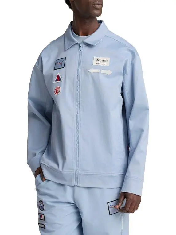 PUMA Bmw M4 Motorsport Zip-up Coach's Jacket - Blue Wash