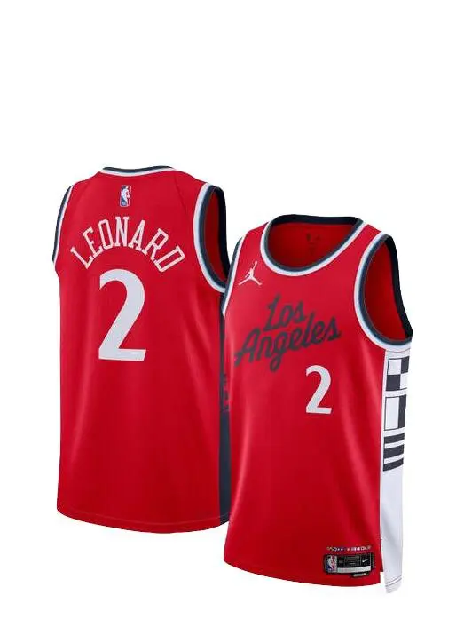 JORDAN BRAND Kawhi Leonard La Clippers Statement Edition Swingman Jersey - Red
