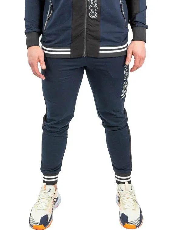 MACEOO Midnight Motion Skinny Fleece Joggers - Blue