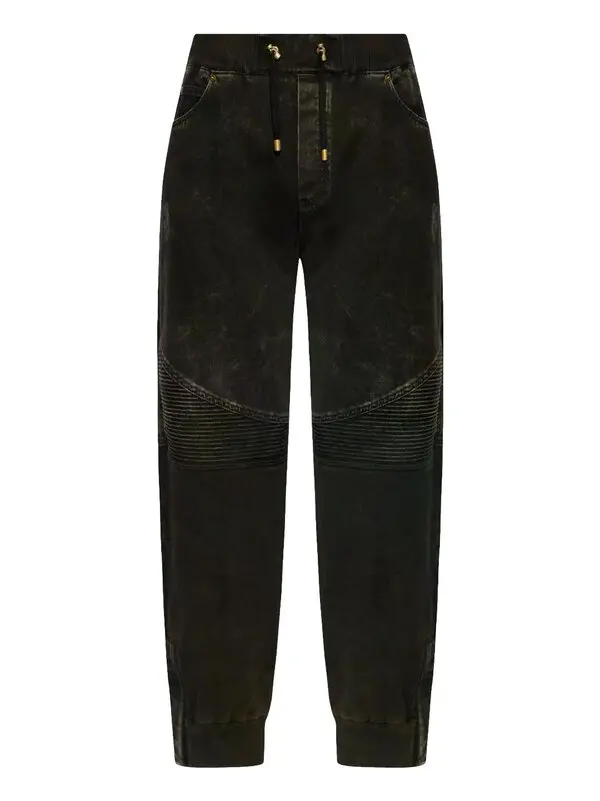 Balmain Cotton Trousers - Black