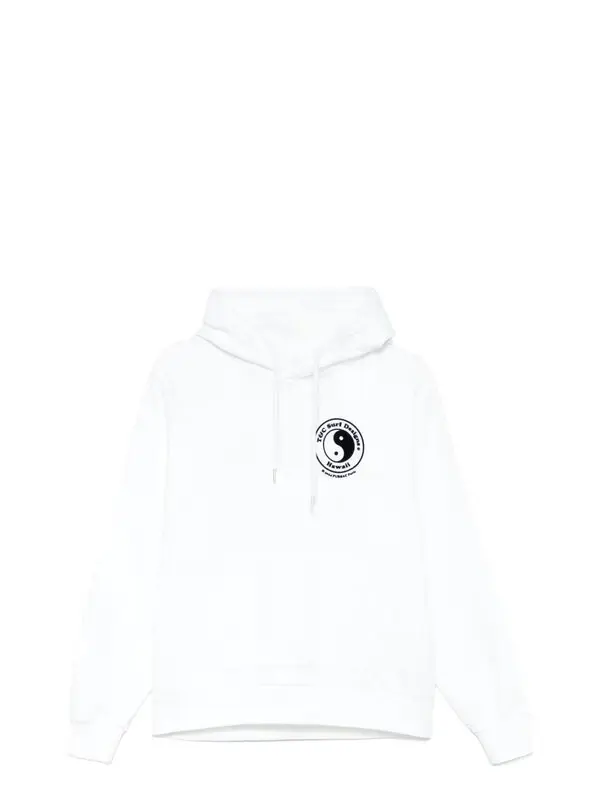 FURSAC Flocked-motif Hoodie - White