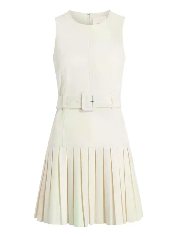Cinq À Sept Pleated Skirt Dress - White