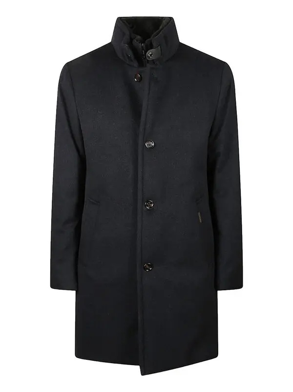 MOORER Bond-fur Cs Peacoat - Blue