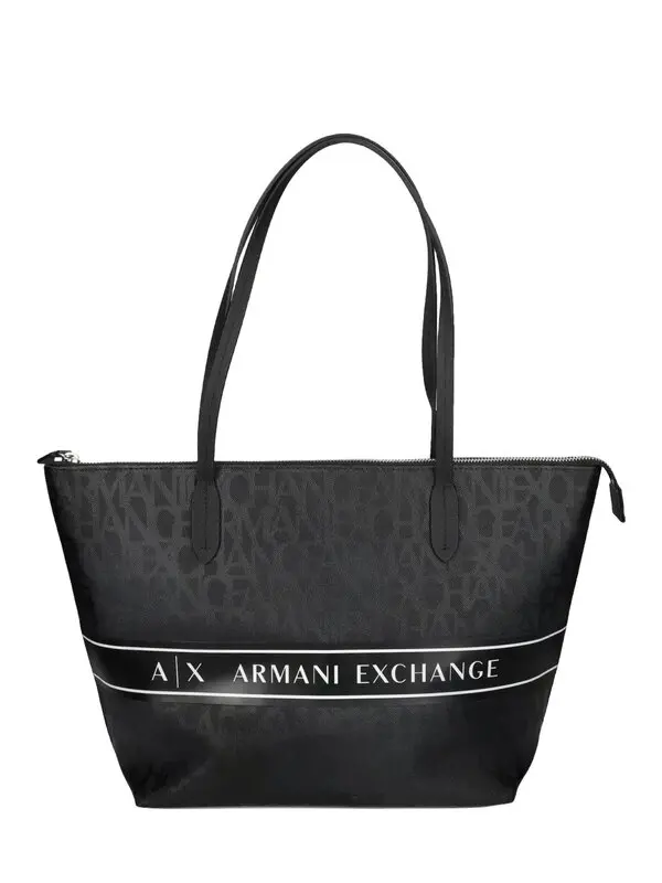 Armani Exchange Logo-print Tote - Black