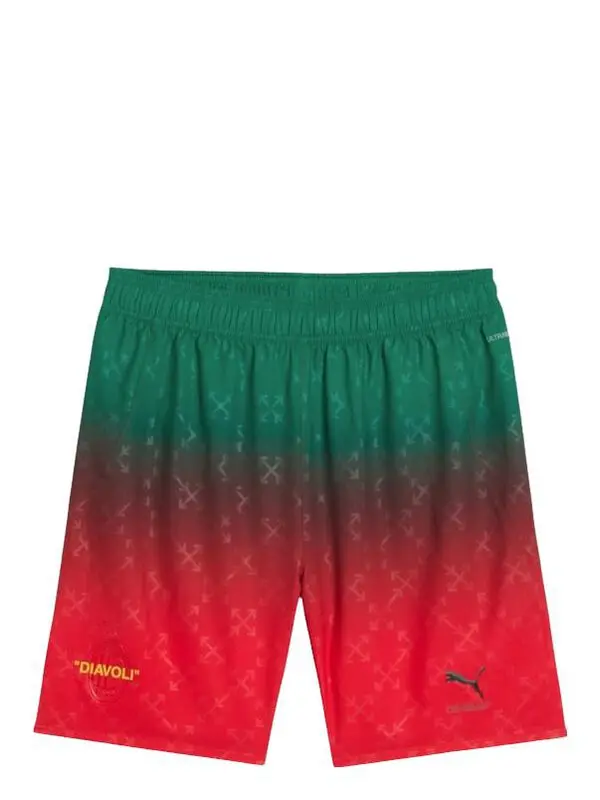 Off-White X Puma Ac Milan Authentic Shorts - Red/black