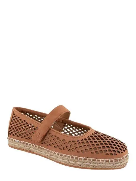 Gentle Souls By Kenneth Cole Sienna Mary Jane Flat - Tan Nubuck