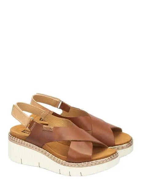 Pikolinos Gomera Wedge Sandals - Brandy