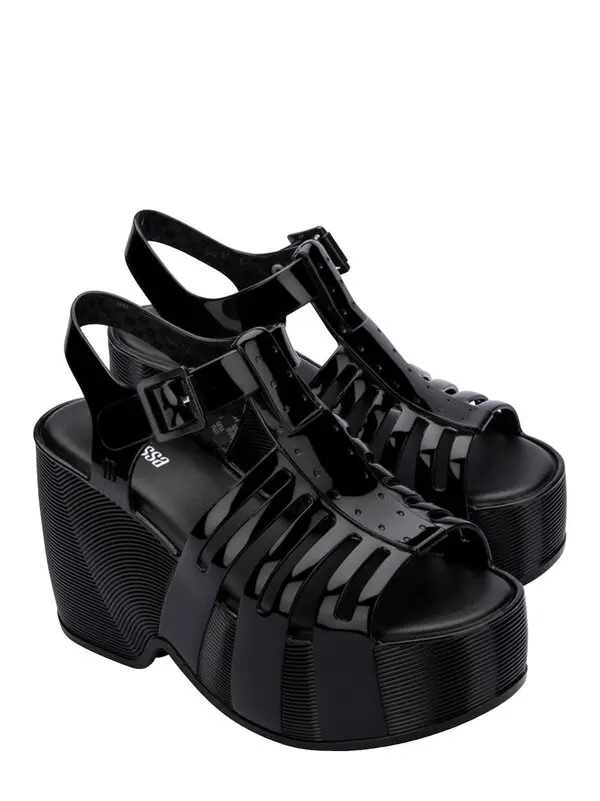 Melissa Station 79 Platform Sandals - Black
