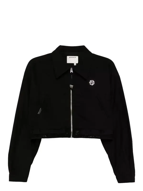 MUSIUM DIV. Logo Cropped Jacket - Black