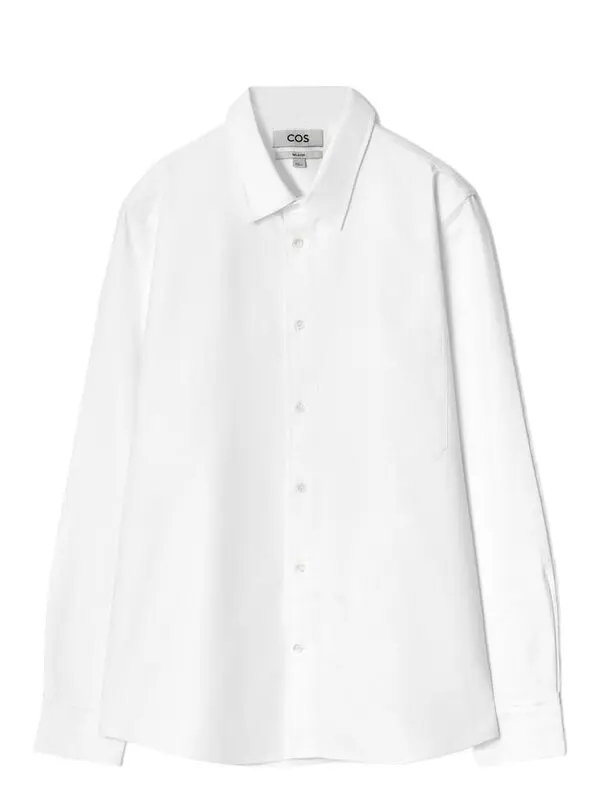 Cos Relaxed Oxford Shirt - White