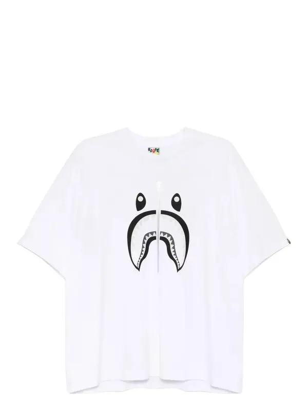 A BATHING APE Shark T-shirt - White