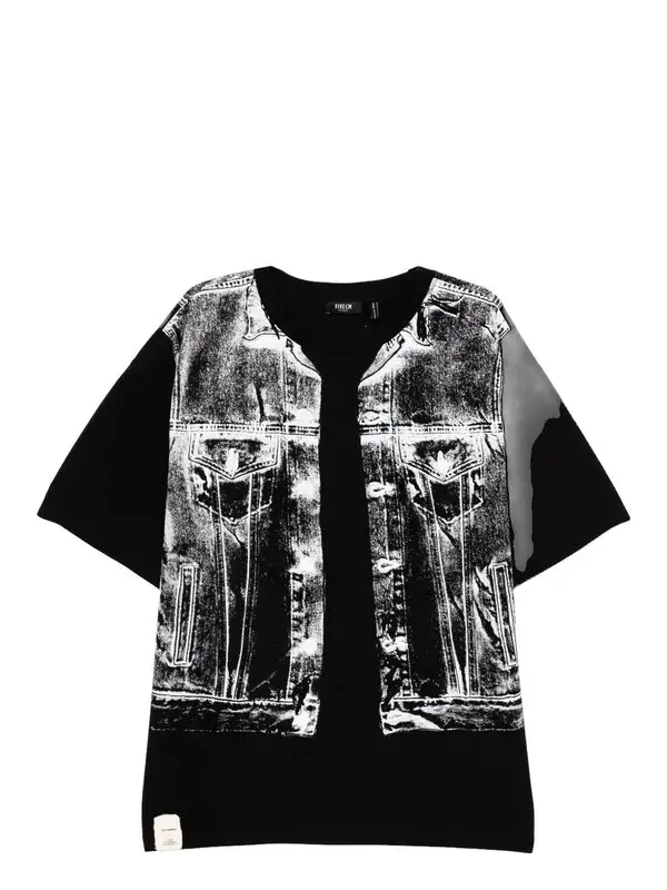 FIVE CM Graphic-print T-shirt - Black