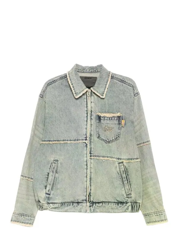 MUSIUM DIV. Embroidered Denim Jacket - Blue