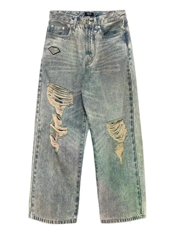 FIVE CM Distressed Jeans - Blue