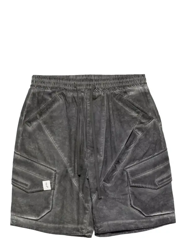FIVE CM Cotton Cargo Shorts - Black