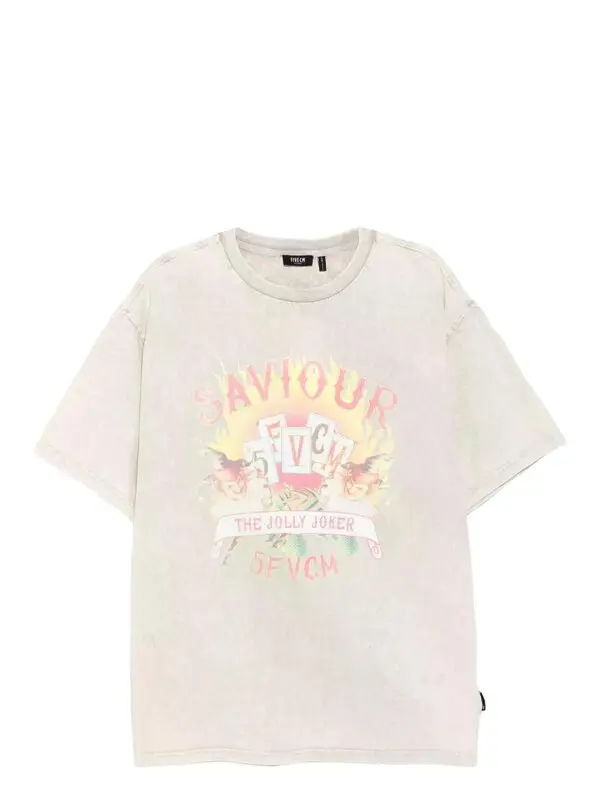 FIVE CM Graphic-print T-shirt - Neutrals