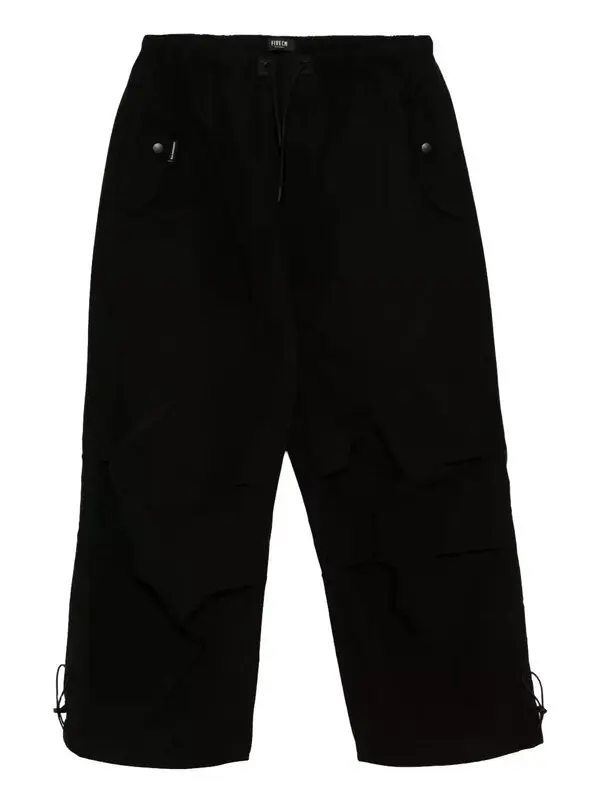 FIVE CM Drawstring Wide-leg Trousers - Black