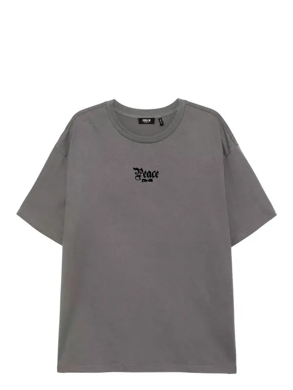 FIVE CM Logo Print T-shirt - Grey