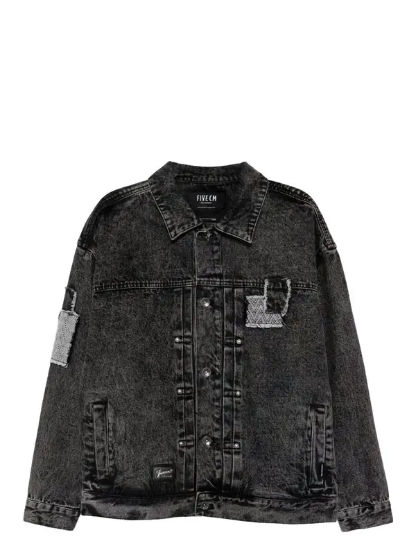 FIVE CM Patchwork Denim Jacket - Grey