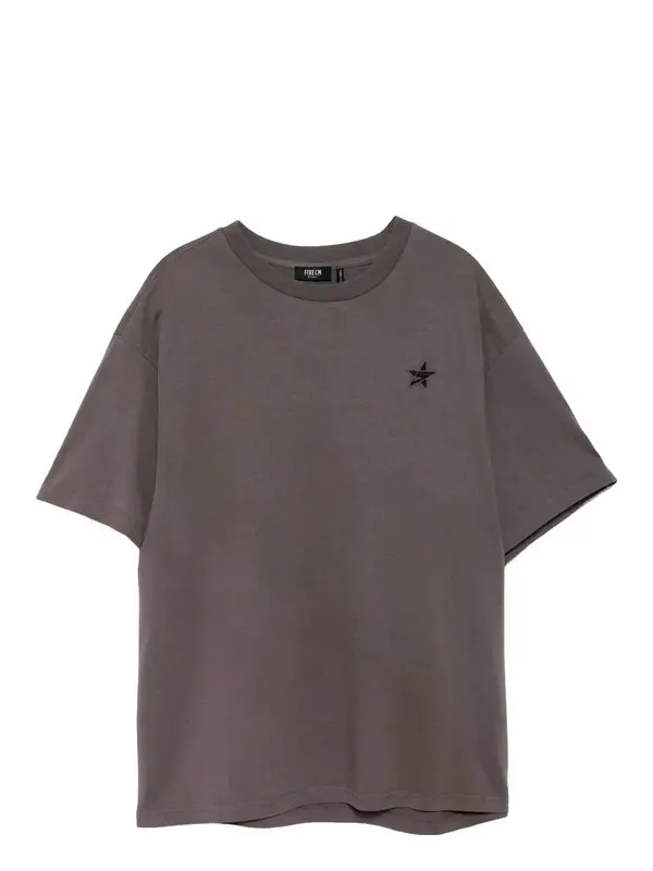 FIVE CM Logo-embroidered T-shirt - Grey