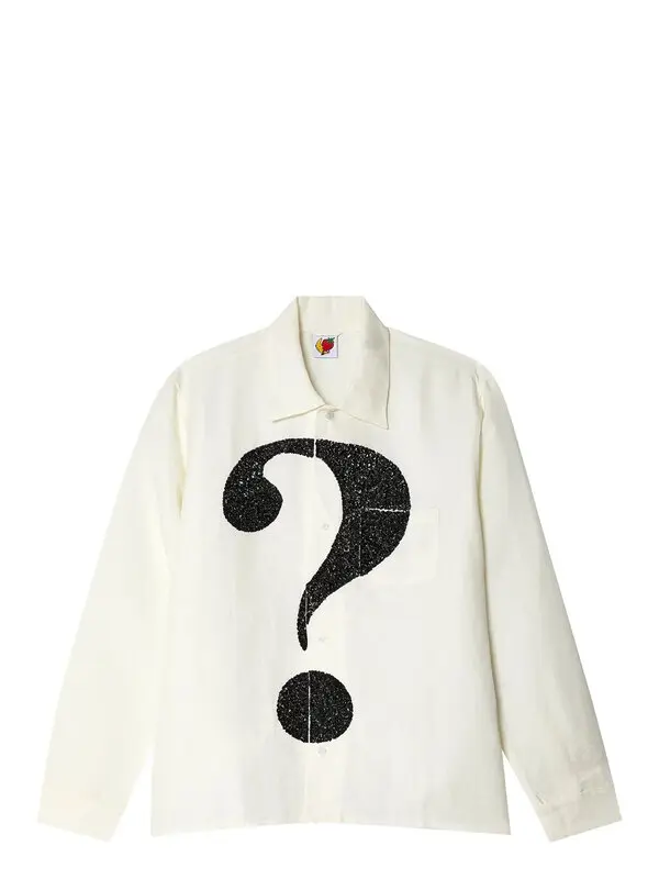 SKY HIGH FARM WORKWEAR Question Mark Shirt - White
