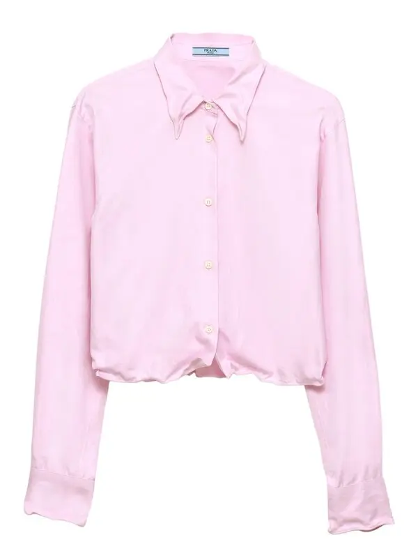Prada Oxford Cotton Shirt - Pink