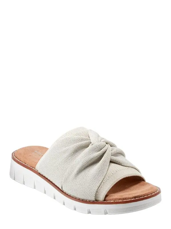 Easy Spirit Josy Platform Slide Sandal - White