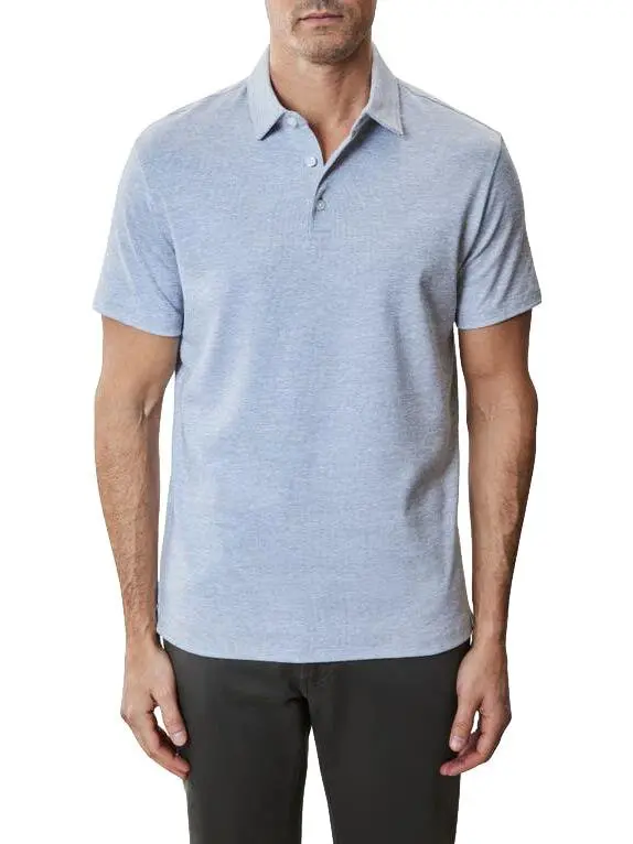 Robert Barakett Duke Space Dye Polo - Light Blue