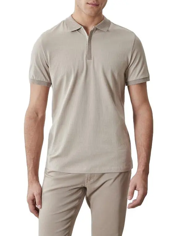 Robert Barakett Whistler Half Zip Polo - Sand