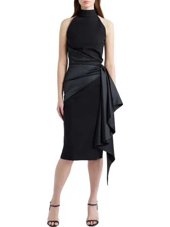 Chiara Boni La Petite Robe Gudairi Sleeveless Midi Dress - Black