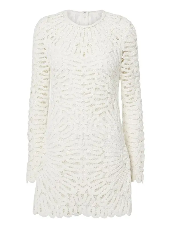 Simkhai Mccall Crochet Cotton Minidress - White