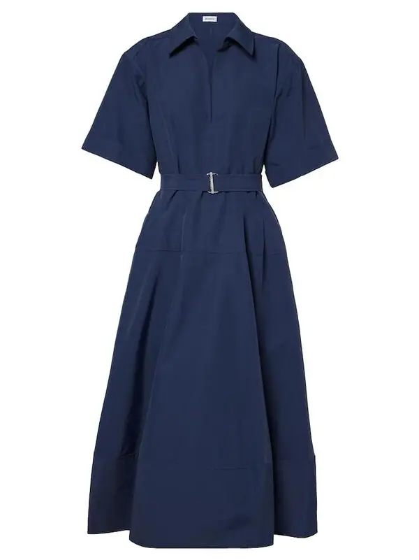 Simkhai Deanna Belted Midi Dress - Blue