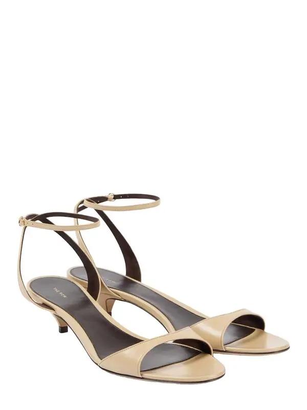 THE ROW Vika 35 Leather Sandals - Beige