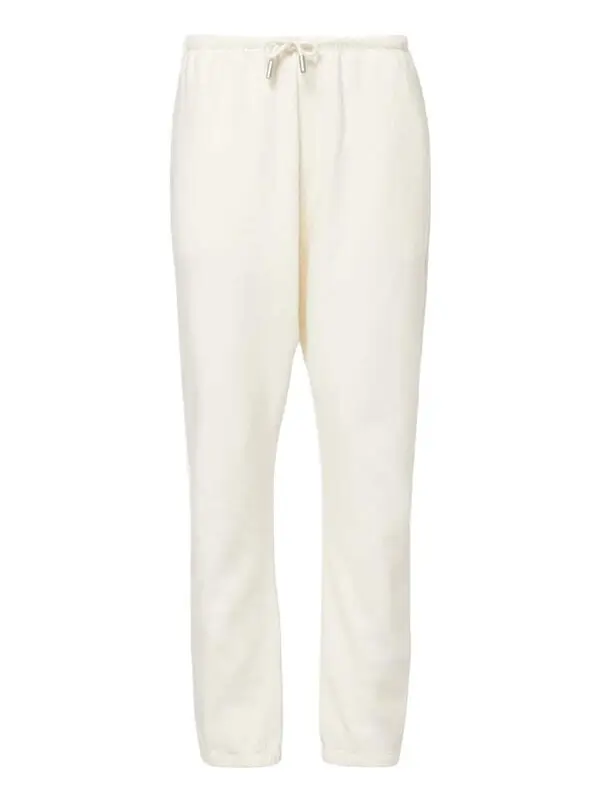 THE ROW Teo Cotton And Cashmere Sweatpants - White
