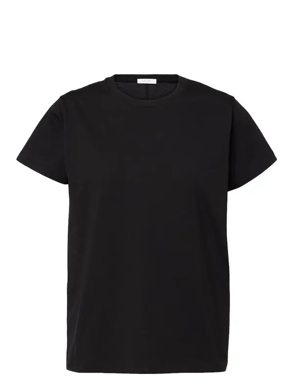 THE ROW Florie Cotton Jersey T-shirt - Black