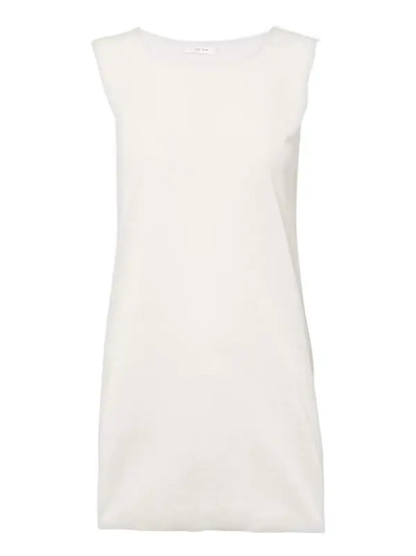 THE ROW Jaylen Linen And Cotton-blend Top - White