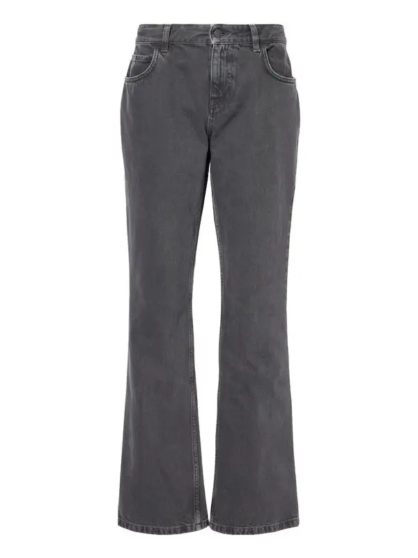 THE ROW Lyndsey Low-rise Straight Jeans - Black