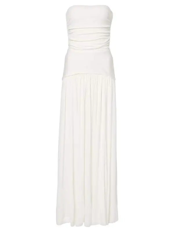 Staud Mariana Corset Dress - White