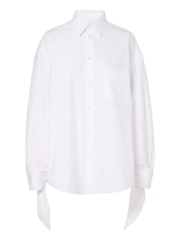 Balenciaga Cotton Poplin Shirt - White