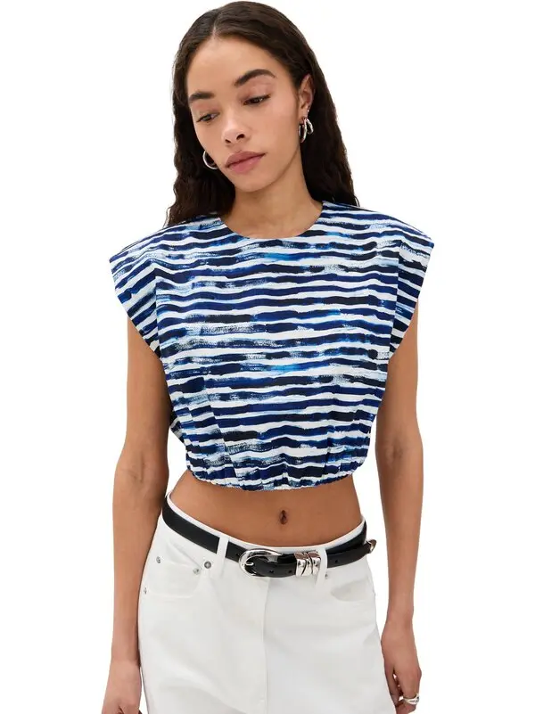 A.L.C. Billie Striped Top - Navy Stripe