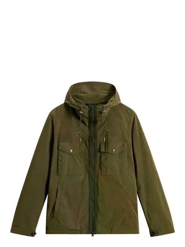 Woolrich Nylon Poly Hooded Jacket - Green