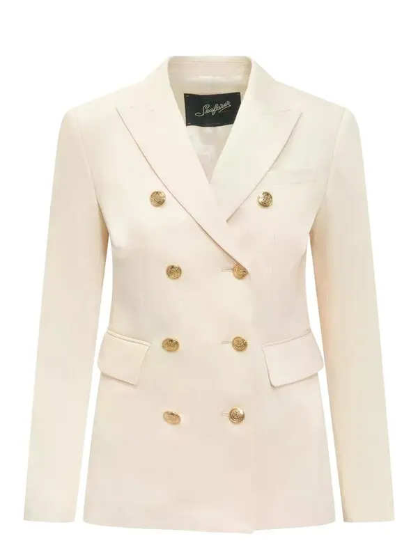Seafarer Chantal Double-breasted Blazer - White