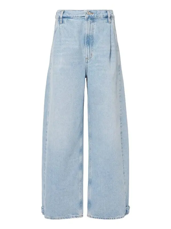 AGOLDE Darsha Mid-rise Barrel-leg Jeans - Blue