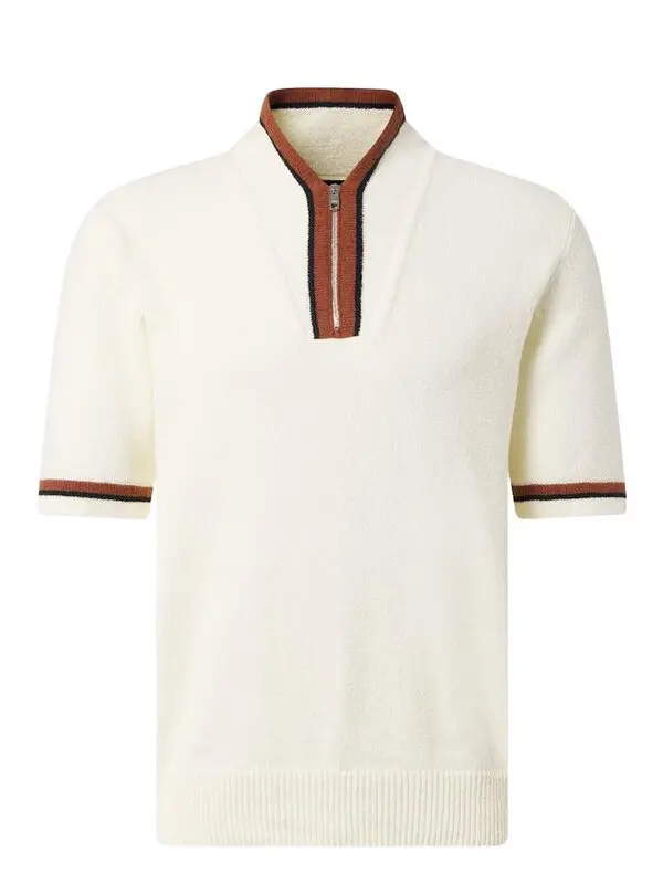 Dolce & Gabbana Cotton-blend Polo Shirt - White